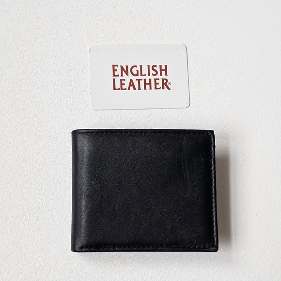 English Leather | Accessories | Vintage English Leather Black Bifold ...